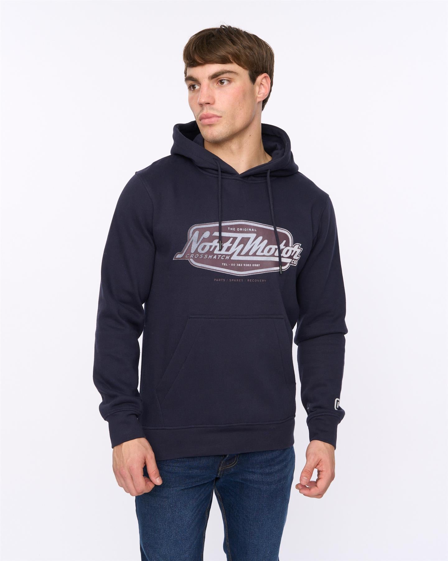 Mens Hellmere Hoodie Navy · Brand Corner