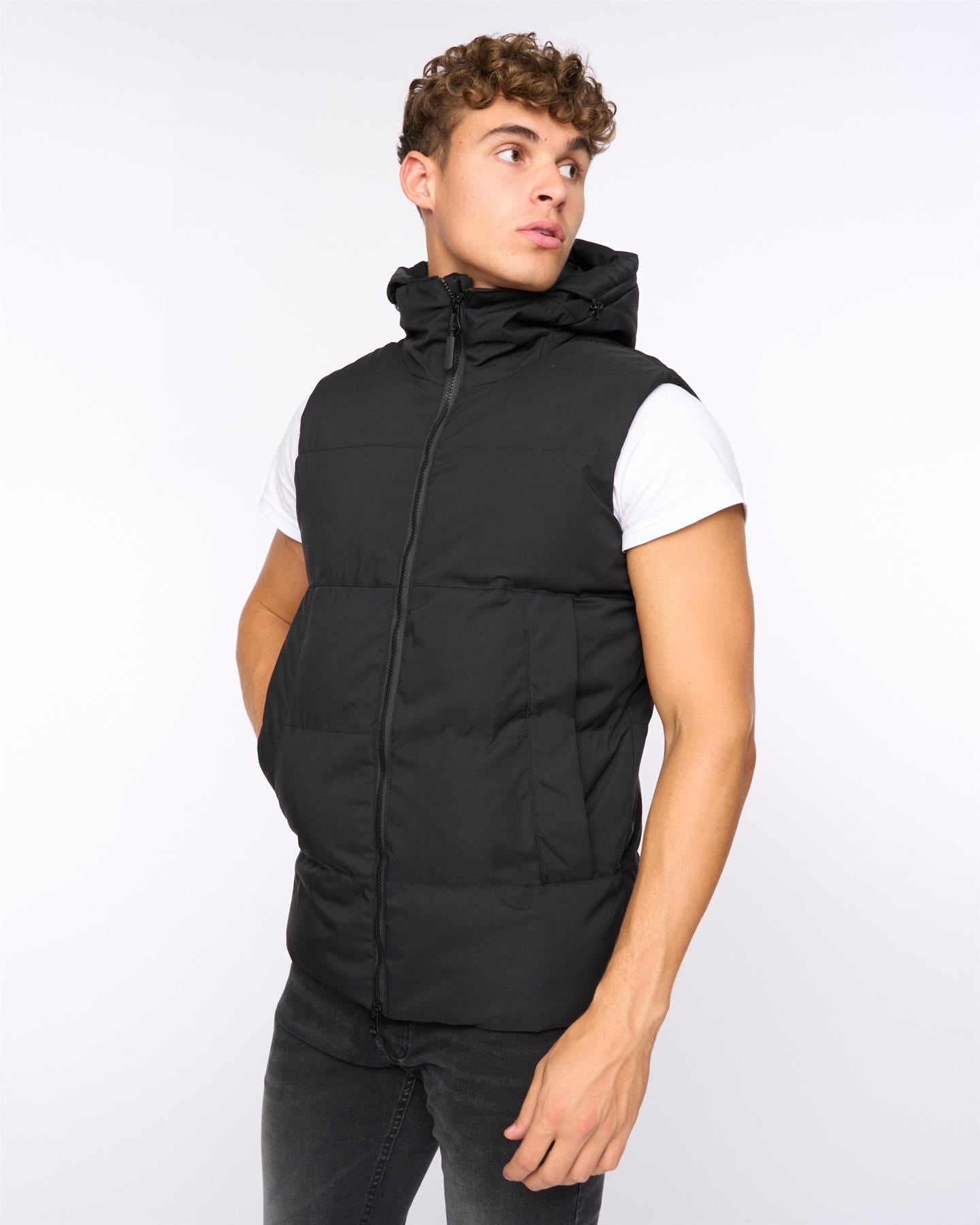 Mens Hanjo Gilet Black · Brand Corner