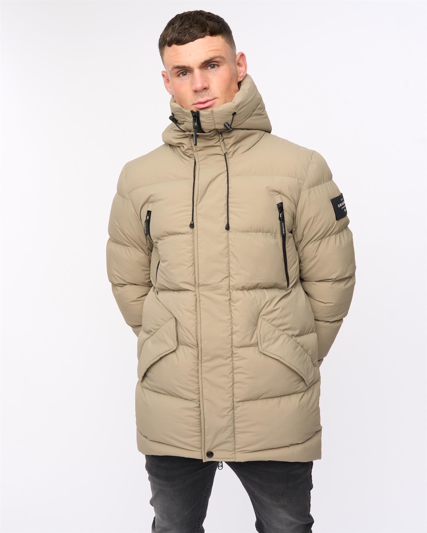 Mens Kaptoore Jacket Taupe · Brand Corner