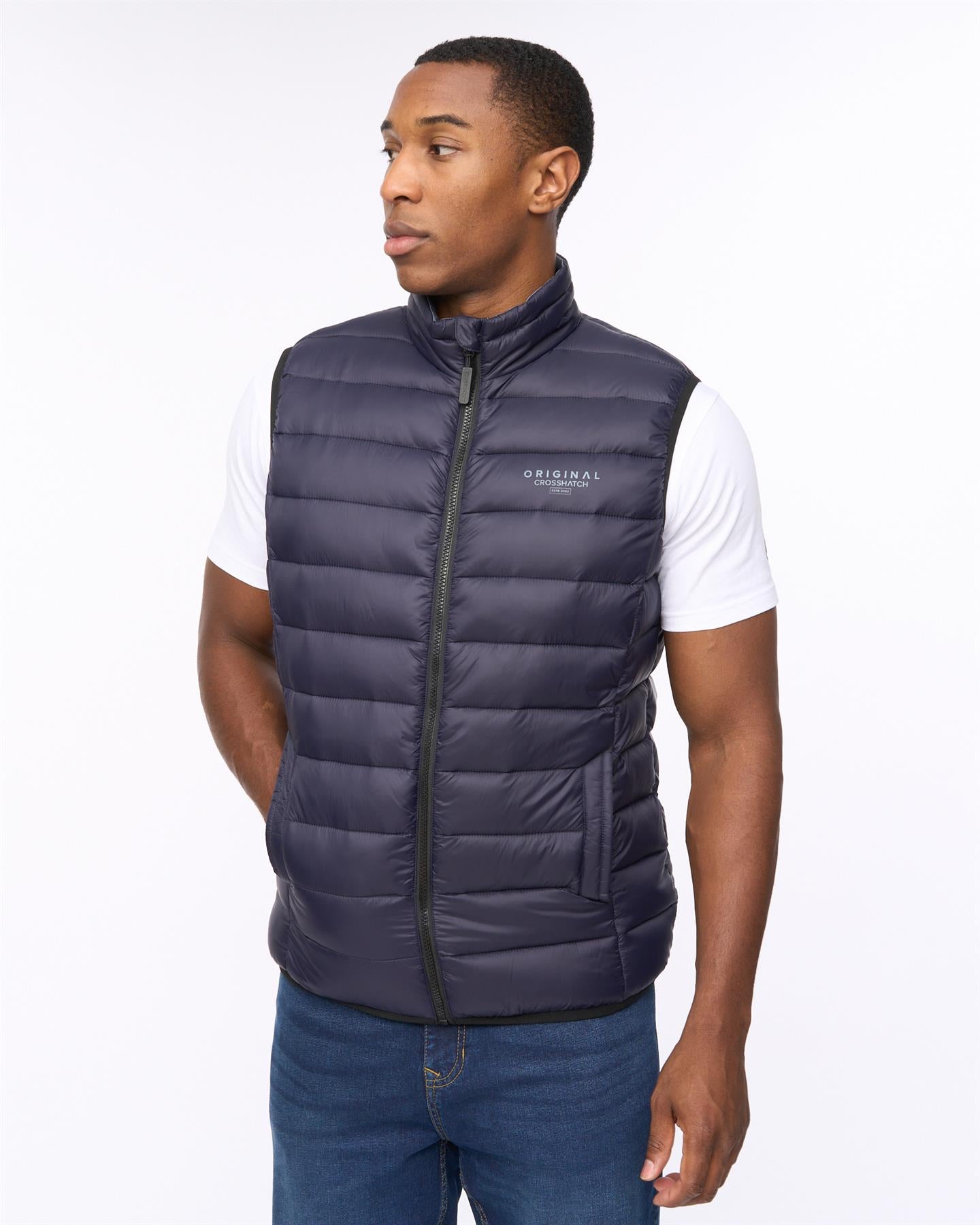 Mens Gattering MVE Gilet Dark Navy · Brand Corner