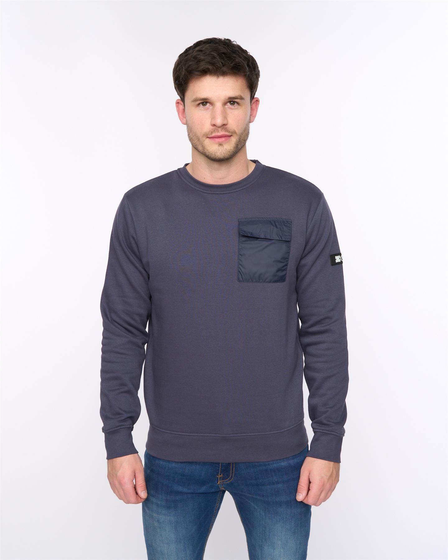 Mens Trentforth Crew Sweat Dark Navy · Brand Corner