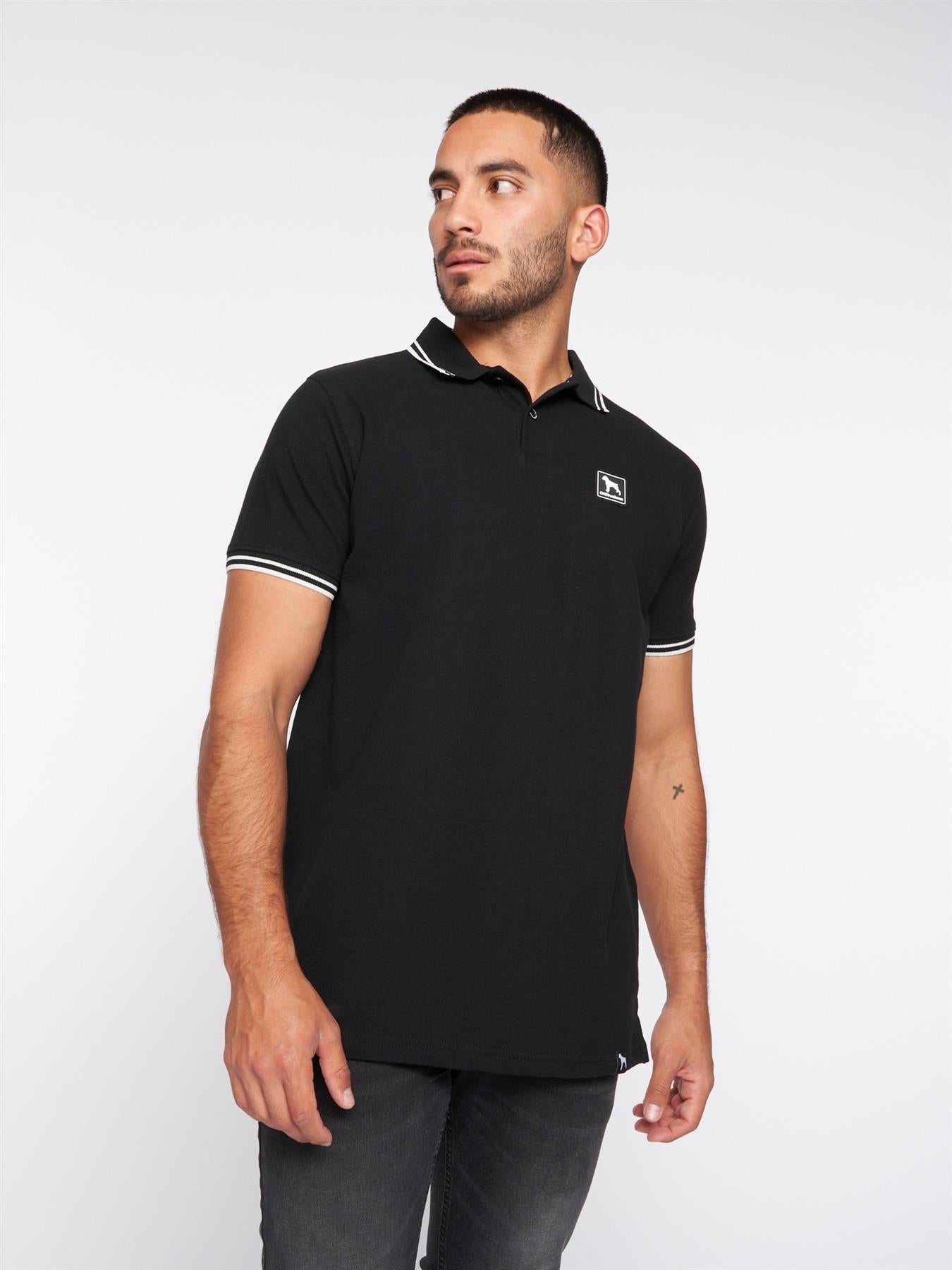 One True Saxon Mens Dexon Polo Black · Brand Corner
