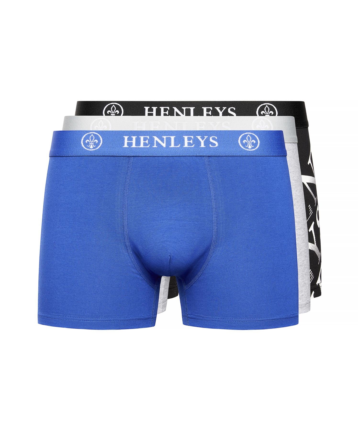 Mens Henline Boxers 3pk Assorted · Brand Corner