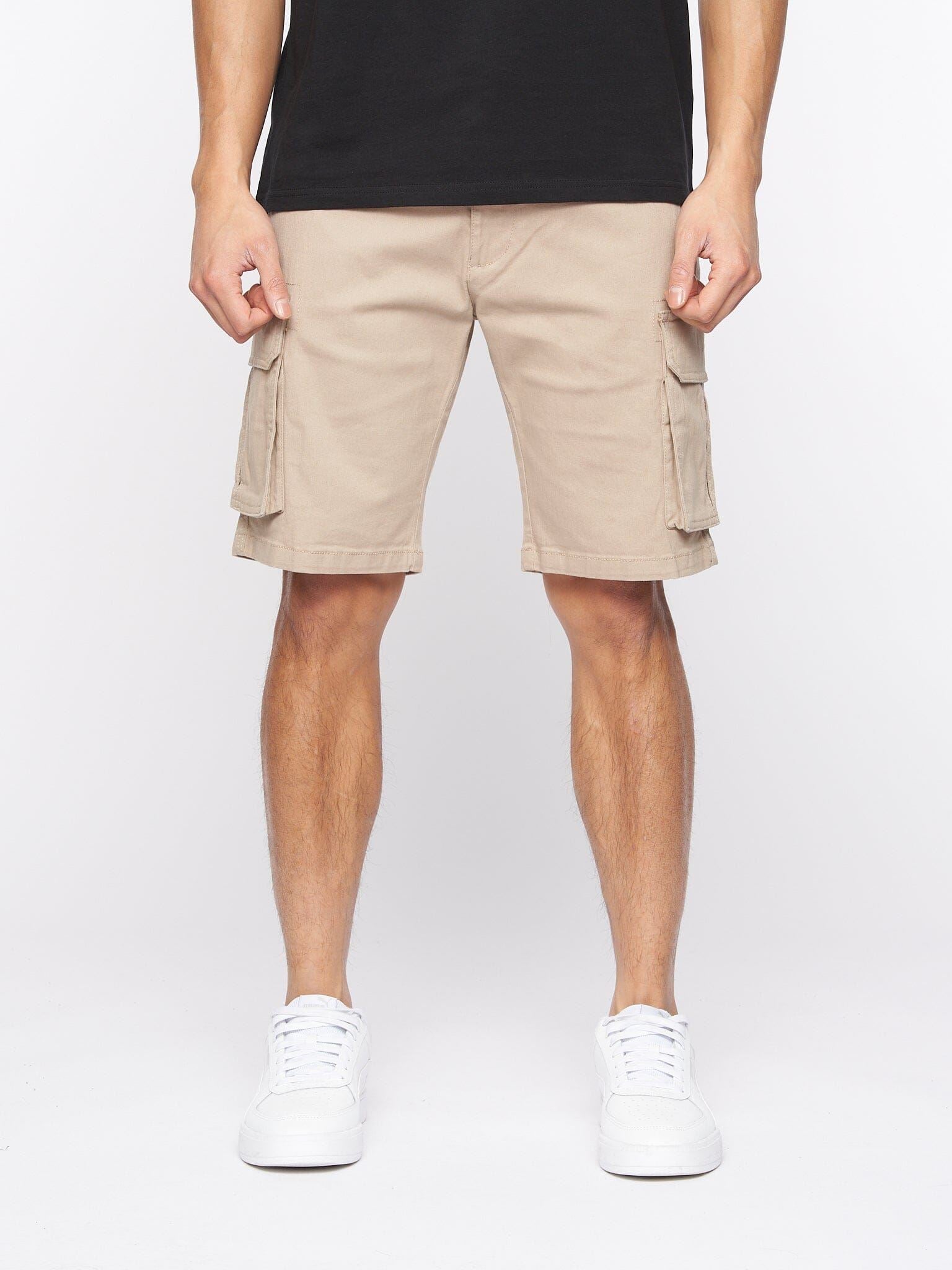Mens Frentons Cargo Shorts Stone · Brand Corner