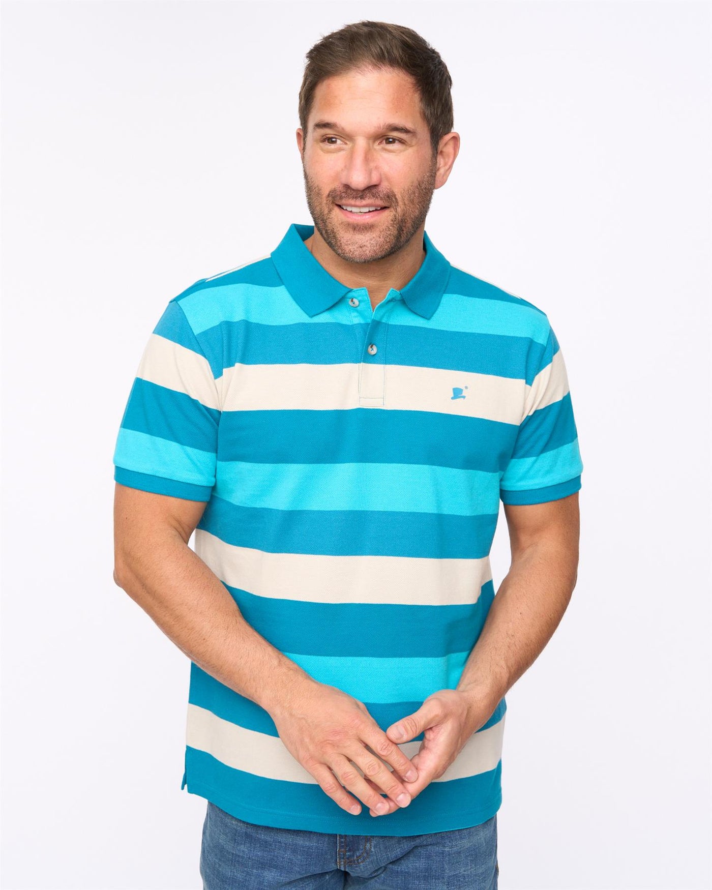 Mens Hadley Polo Deep Blue · Brand Corner