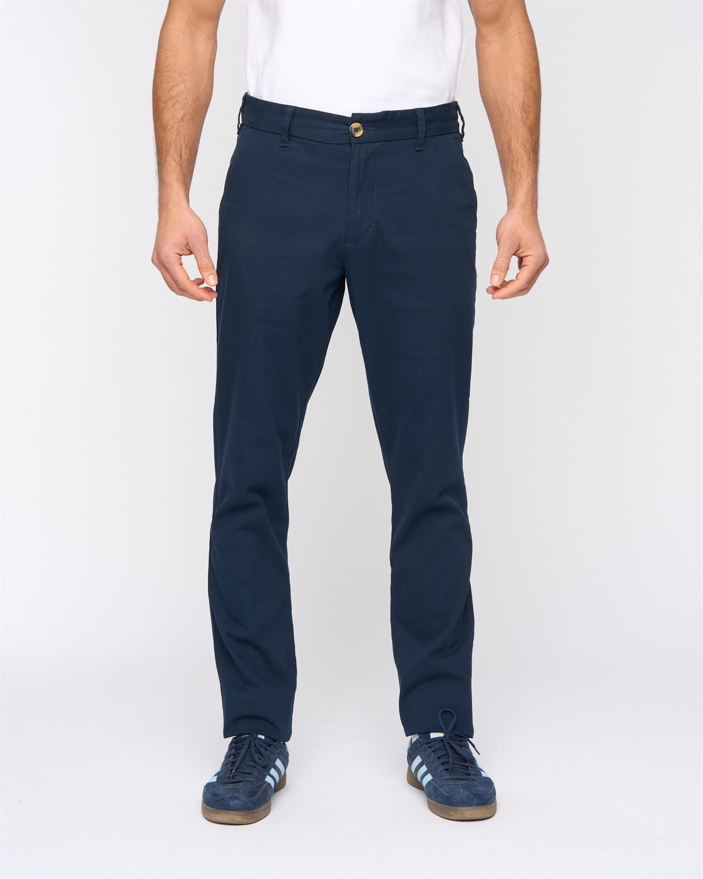 Mens Newland Slim Fit Chinos Navy · Brand Corner