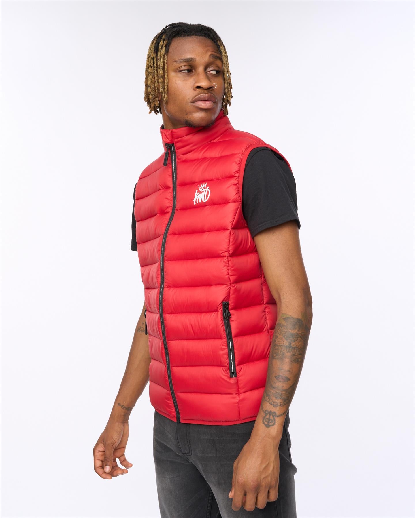 Mens Jackinson Gilet Red · Brand Corner