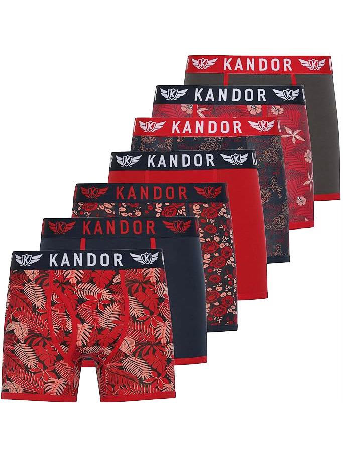 Men's Florid Boxers 7pk Red · Brand Corner