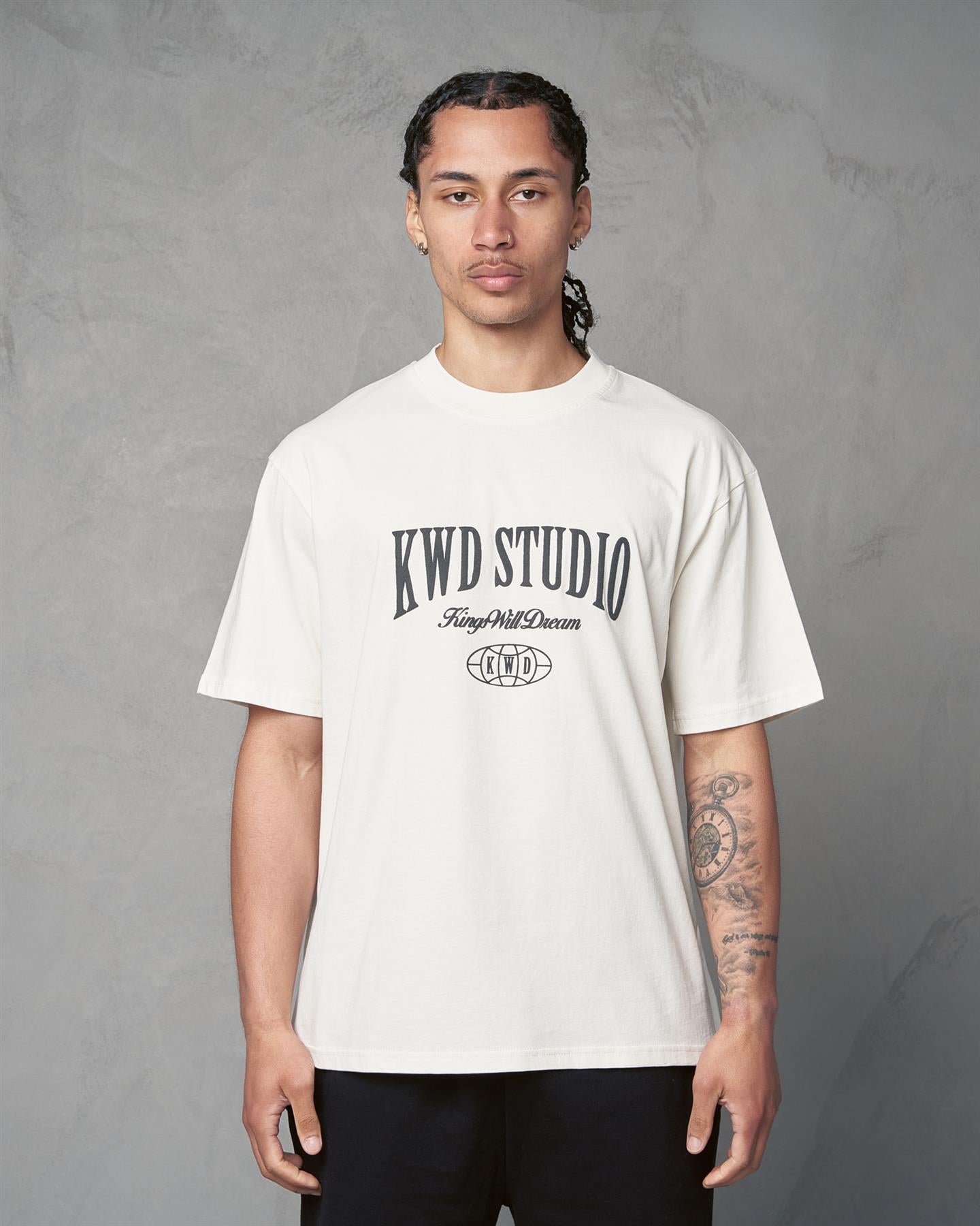 Mens Studio Studios T-Shirt Off White · Brand Corner