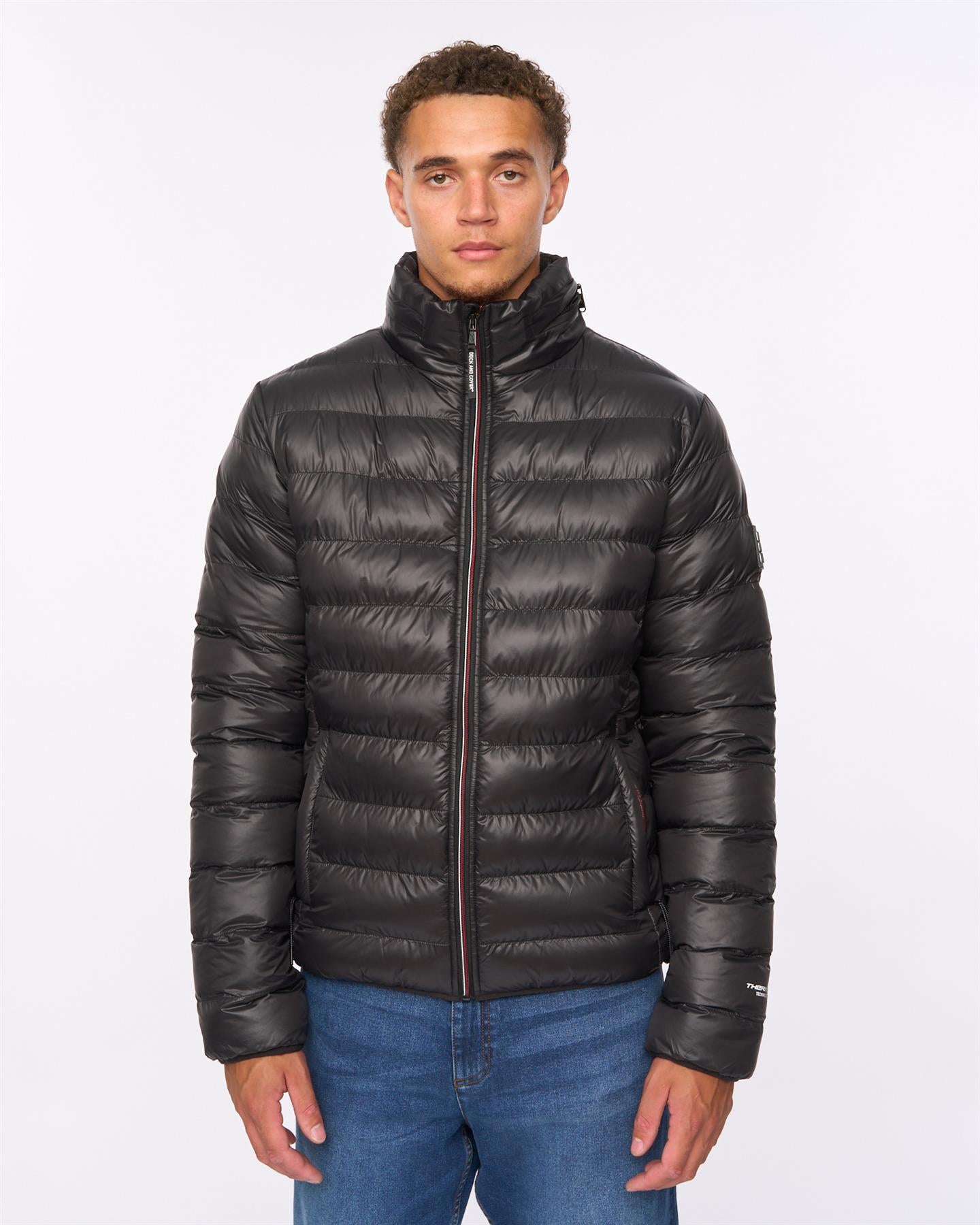 Mens Shemmy Two Quilted Jacket Black · Brand Corner